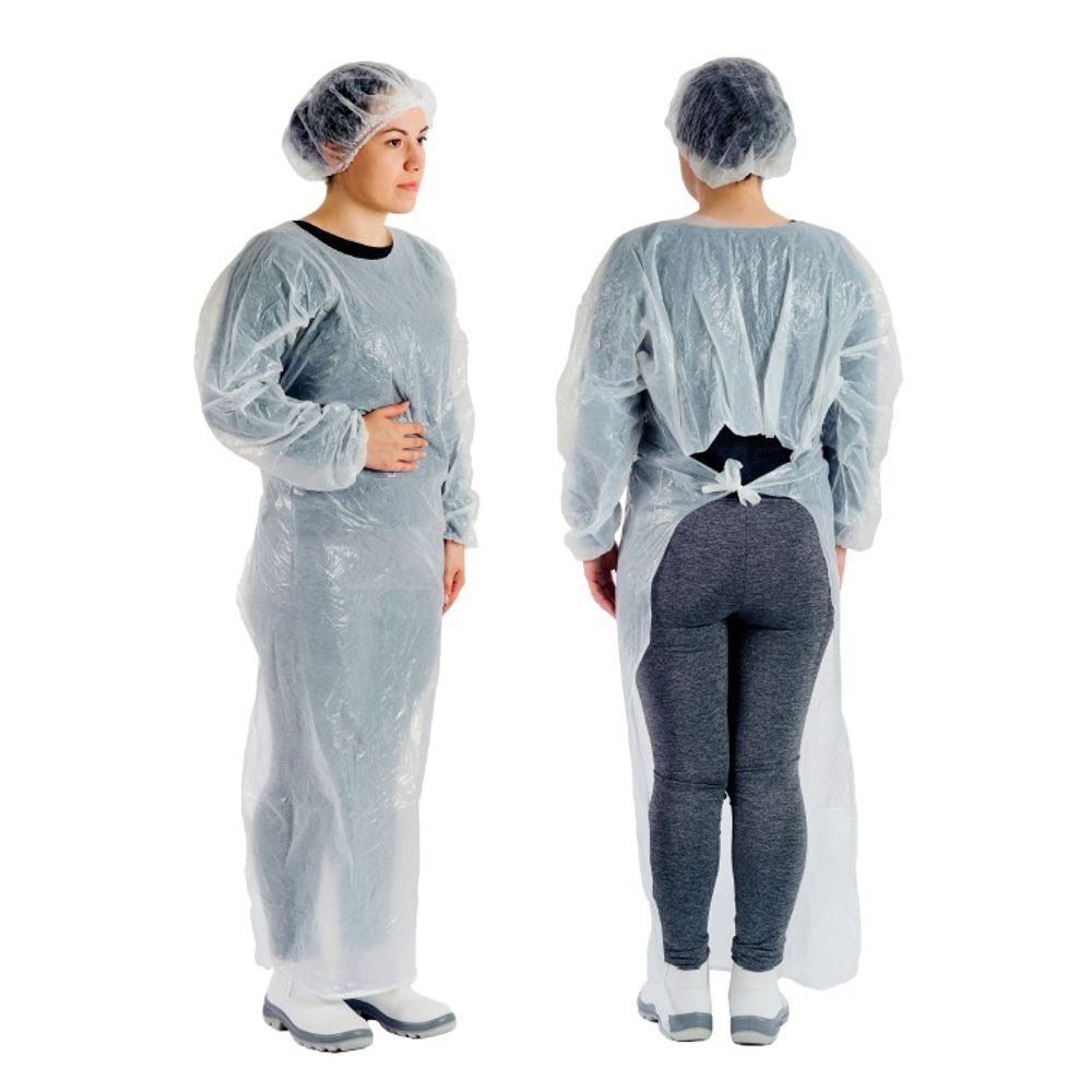 Avental Barbeiro Imperm Descartavel Polietileno 40 Micras - Net Suprimentos