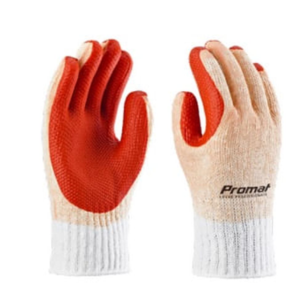 Luva Tricotada Revestida Laranja Promat - Net Suprimentos