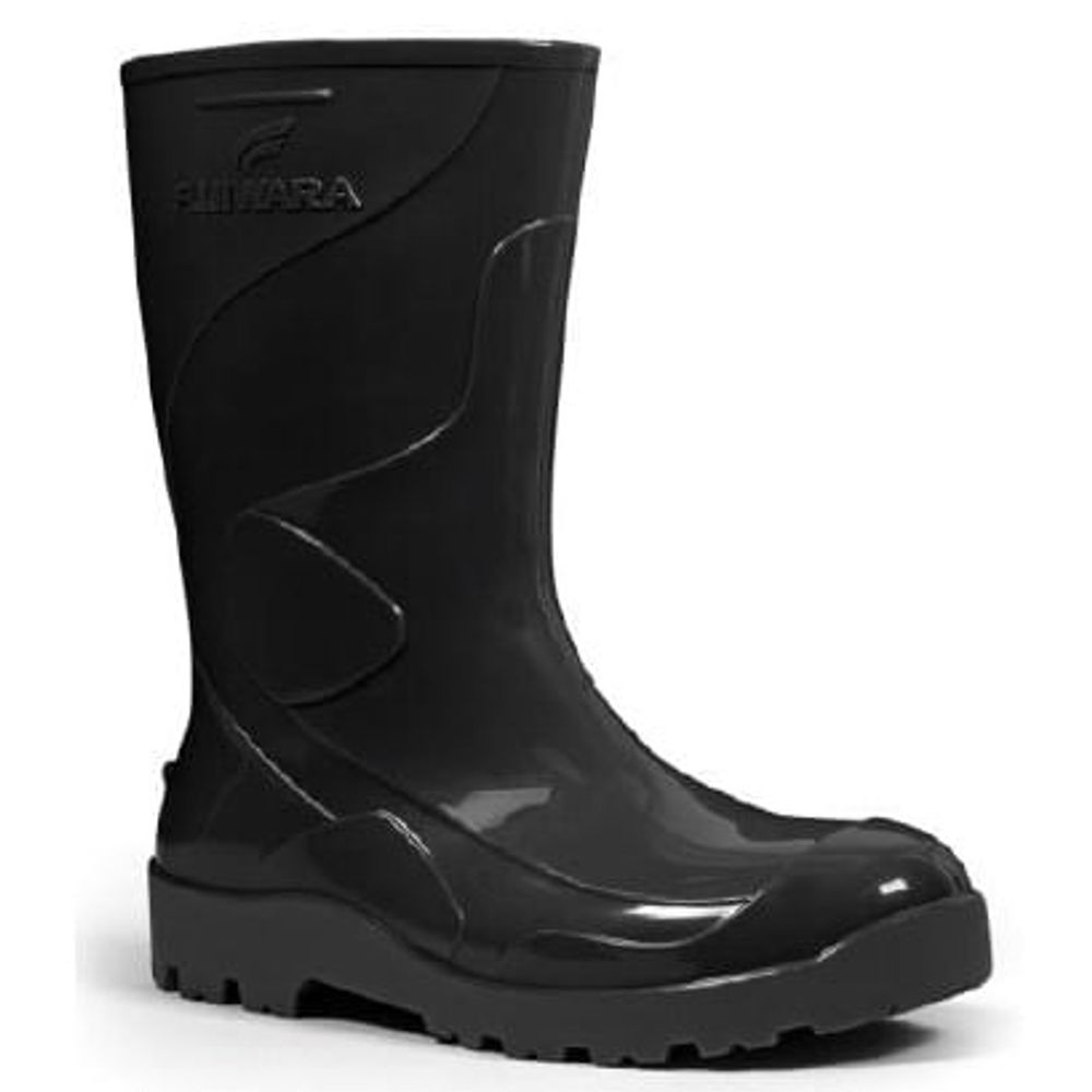 Bota de Pvc Preta Cano Curto e Biqueira de Aço Fujiwara - Net Suprimentos