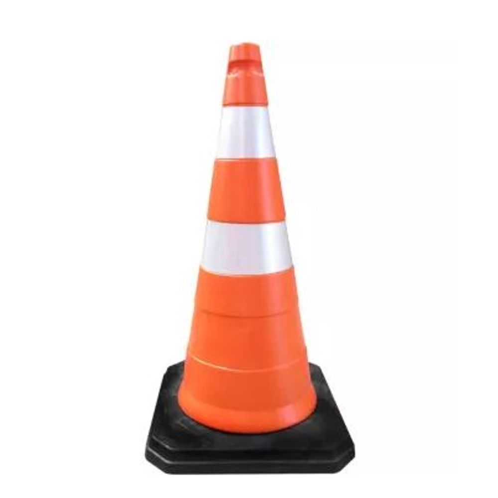 Cone 75cm Refletivo Rigido Base Borracha Ecosinal //lar/br - Net ...