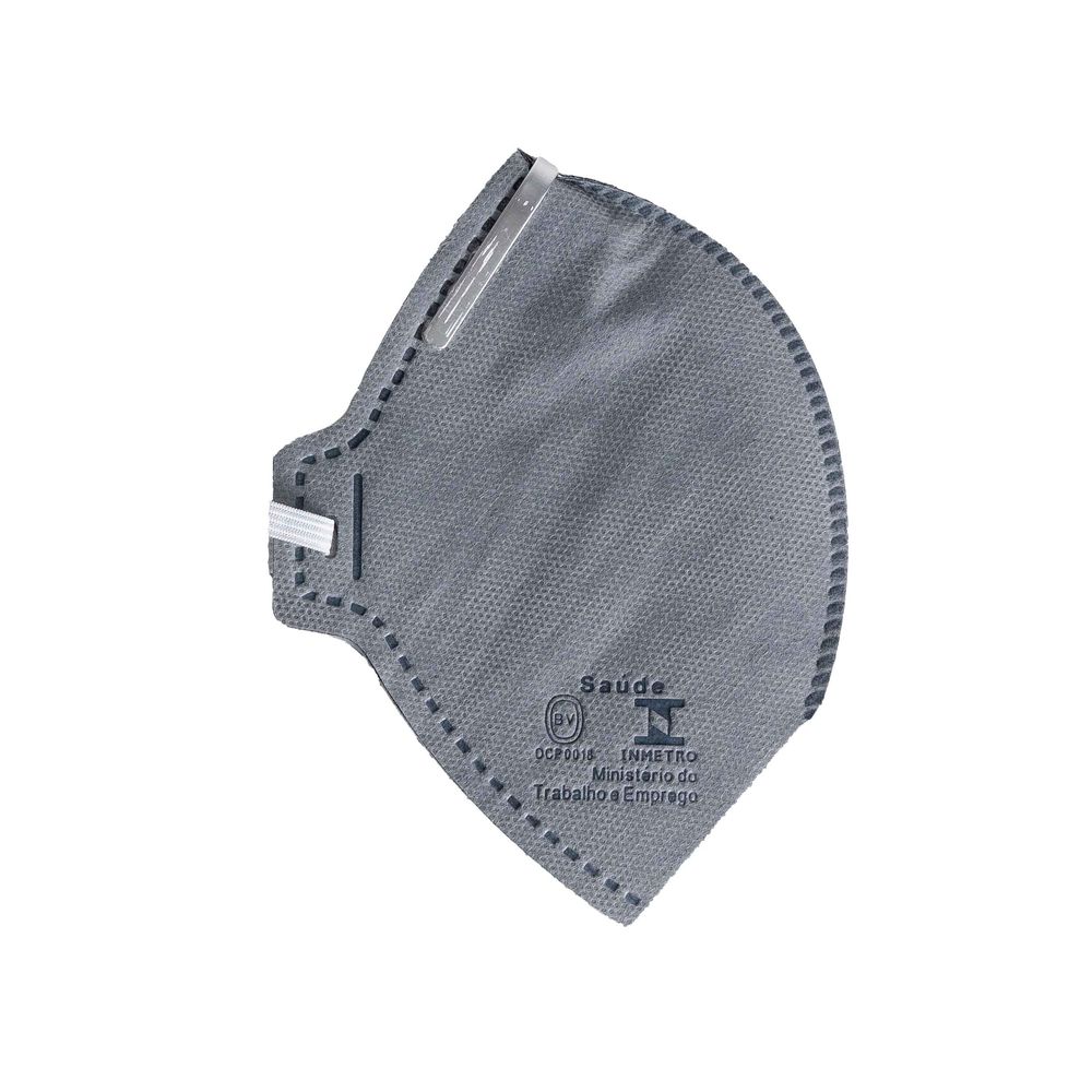 Respirador Descartavel Pff2 Vo Sem Valvula Dobravel Ksn 1002vo Cinza - Net Suprimentos