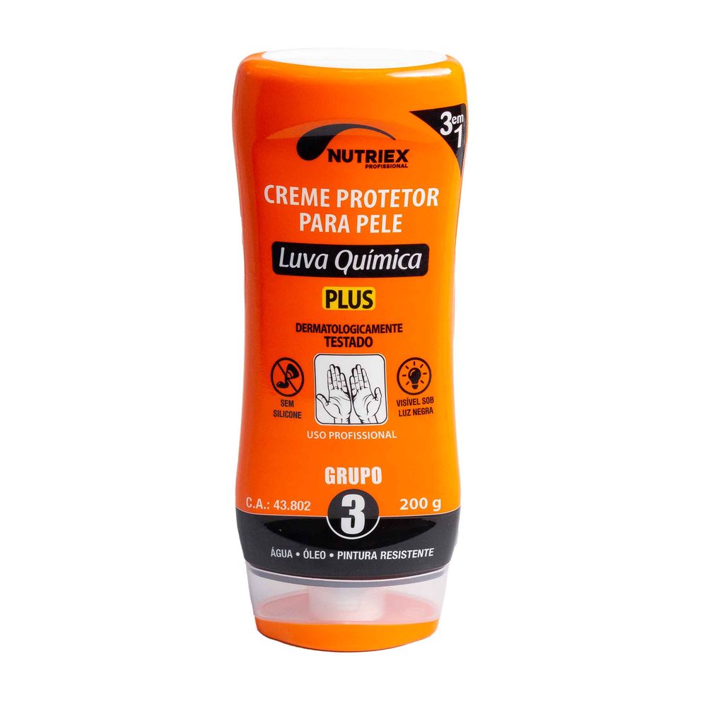 Creme Grupo 3 Nutriex Luva Química Plus Frasco 200g - Net Suprimentos